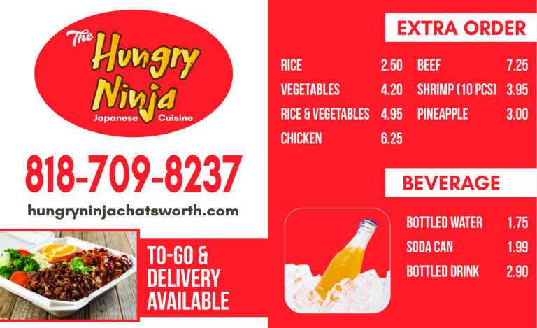 Hungry Ninja Delivery Menu | Order Online – Japanese restaurant